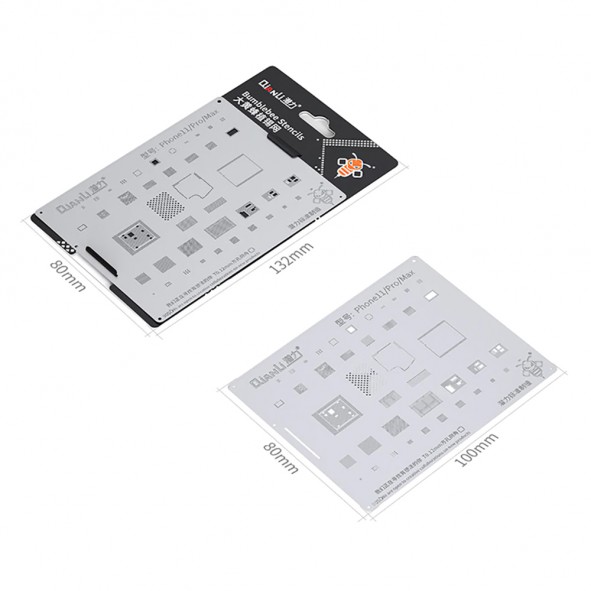 Qianli QS04 Plantilla reballing extrafina soldadura chip iPhone 8 / 8 Plus iPhone X