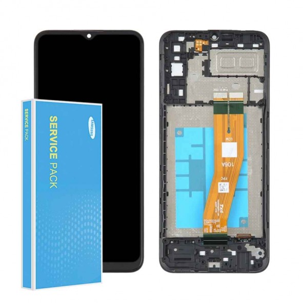 Pantalla completa Original Con marco para Samsung Galaxy A04e A042F